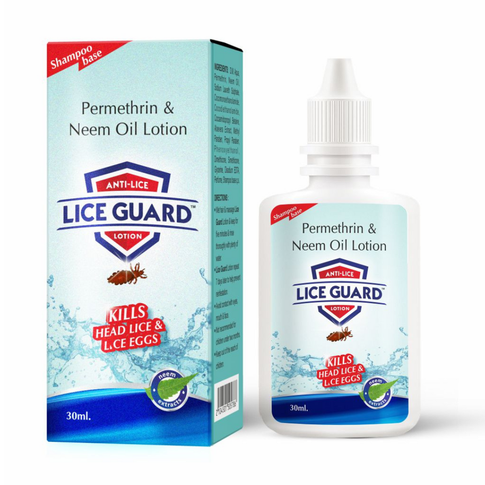 Lice Guard Lotion 50ml | Permethrin & Neem Oil | Hair Care | Pack of 2 ...